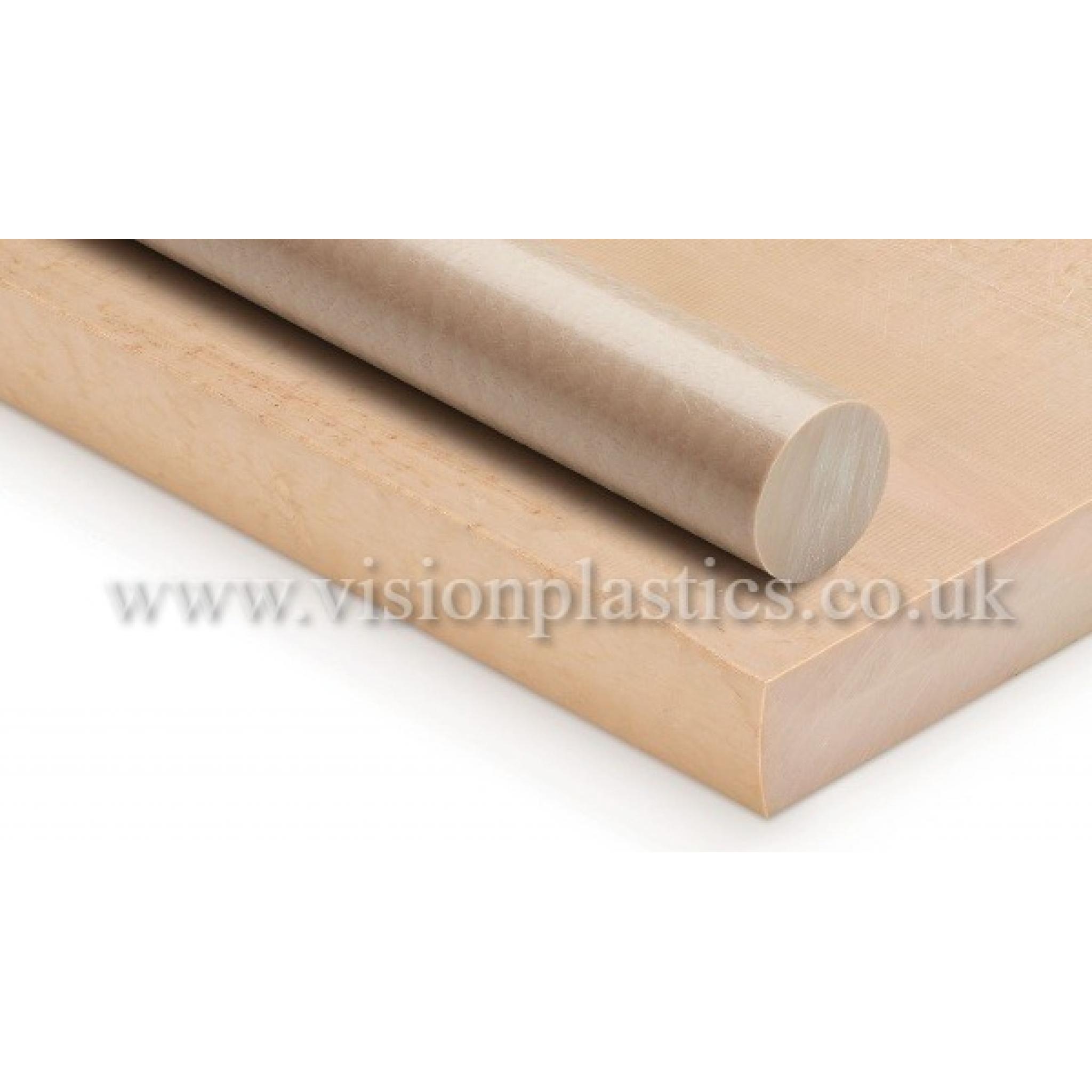 36mm Diameter Natural Peek Rod x 2 Metres Long