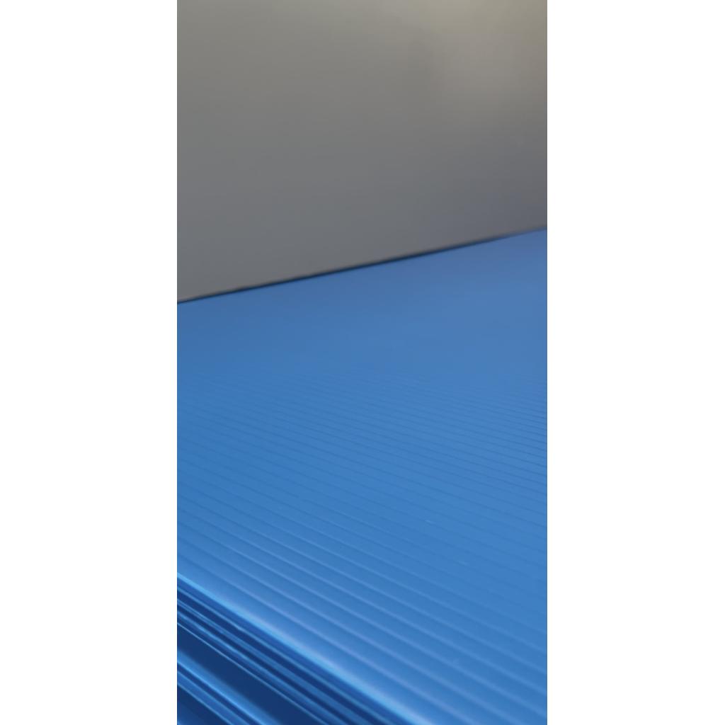 2440mm x 1220mm x 4mm Blue Fluted Polypropylene Sheet